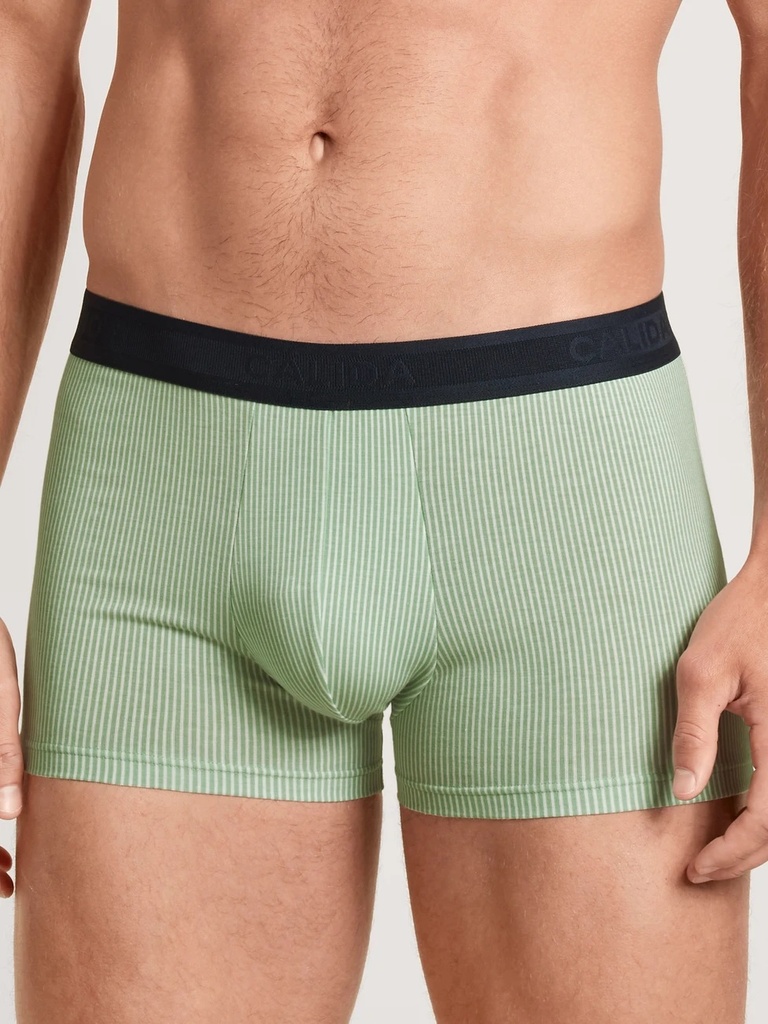 Boxer homme stretch CALIDA "Cotton Strech" 25487 - Iris Green 613 | Lingerie-pierre
