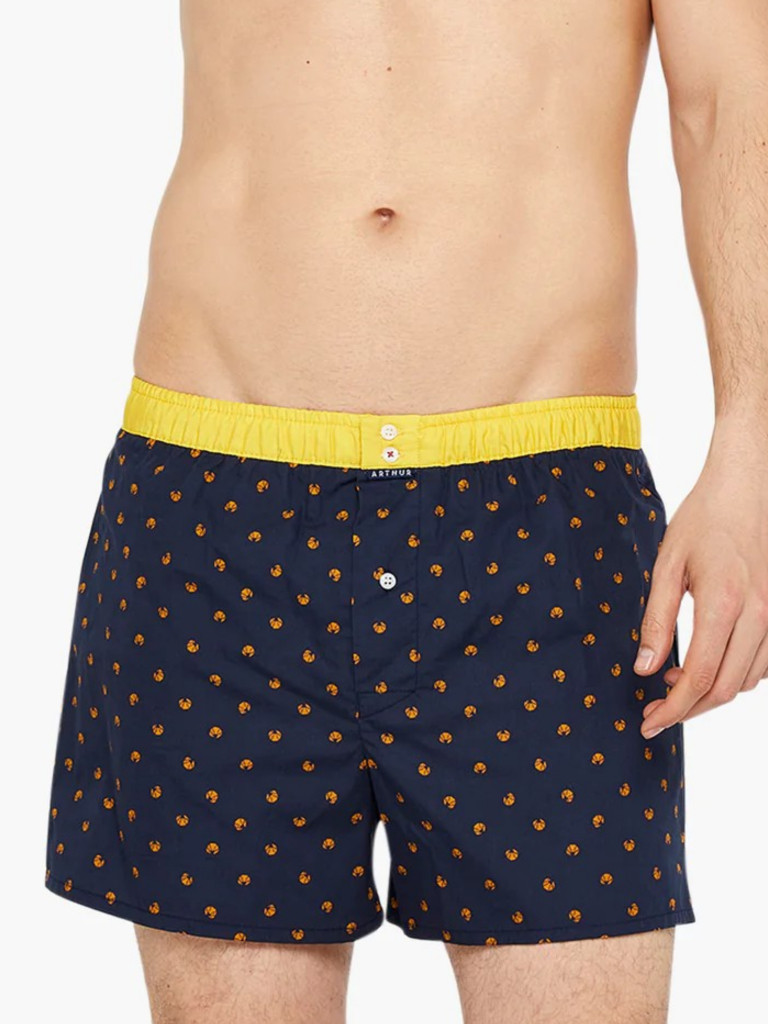 Caleçon américain homme avec maintien intérieur 100% coton bio ARTHUR ...